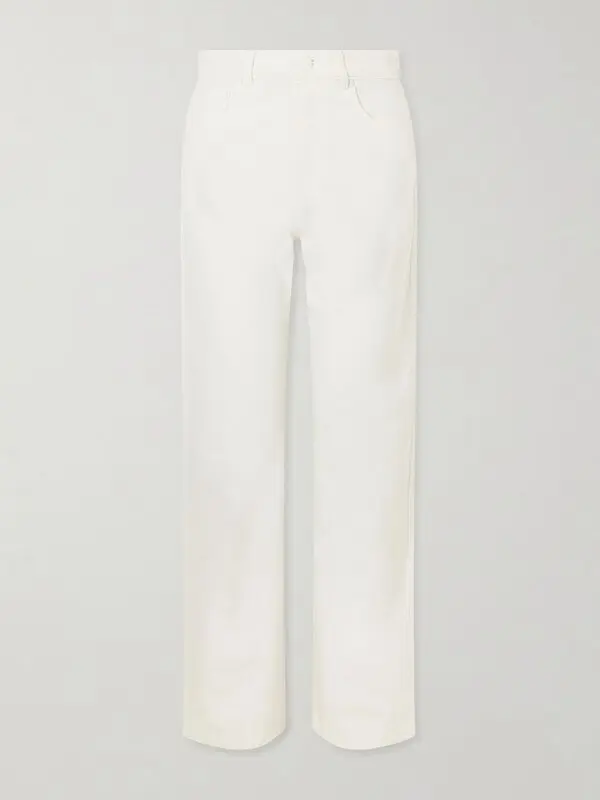 Ami Mid-rise Wide-leg Jeans - Neutrals