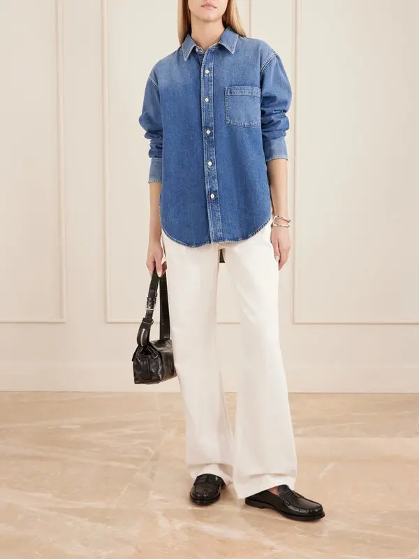 AMI Paris Mid-rise Wide-leg Jeans