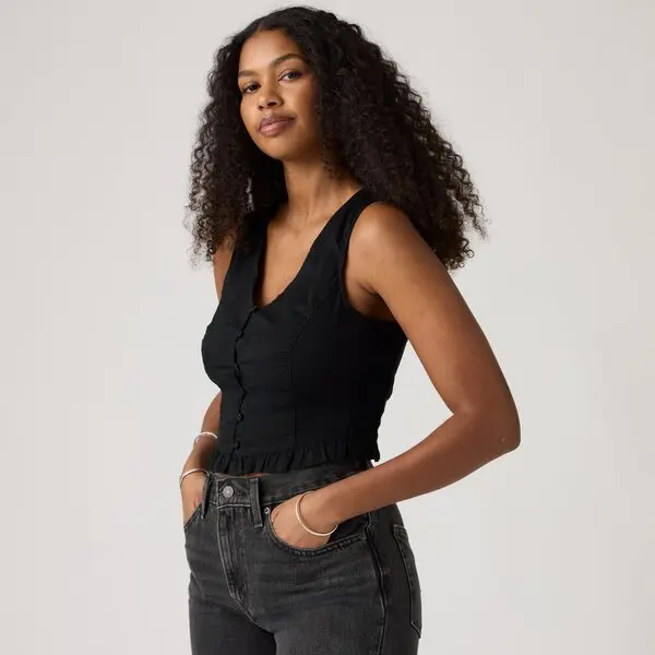 LEVI'S Teagan Blouse - Mini Eyelet Anthraci