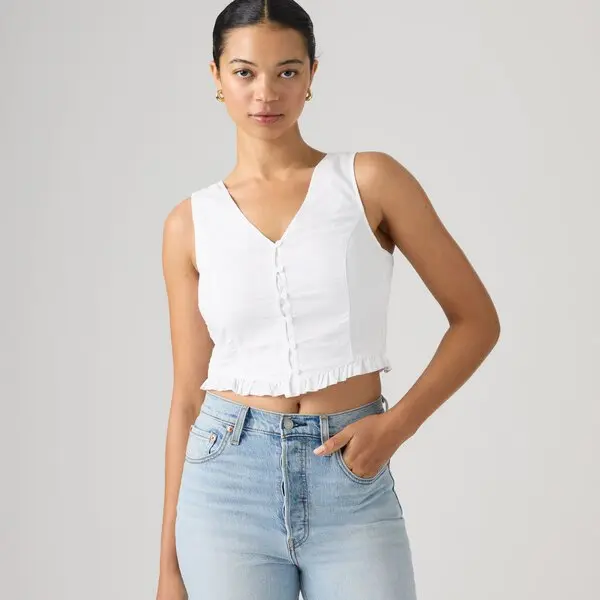 LEVI'S Reese Short-sleeve Blouse - Mini Eyelet Bright