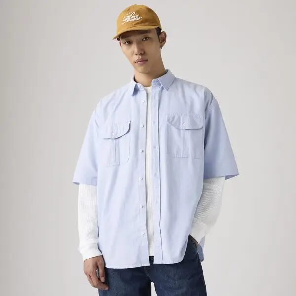 LEVI'S Short-sleeve Pacifica Loose Oxford Shirt - Allure
