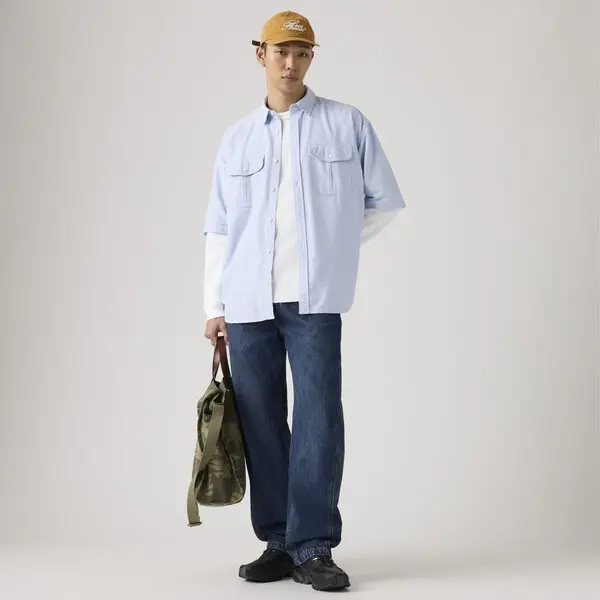 LEVI'S Short-sleeve Pacifica Loose Oxford Shirt - Allure