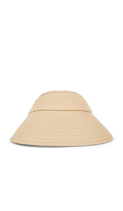 FAVORITE DAUGHTER Embroidered Logo Visor - Oatmeal