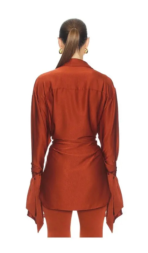 Atlein Oversize Knot Detail Shirt