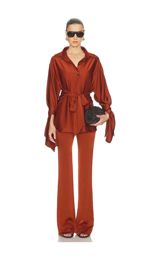 Atlein Oversize Knot Detail Shirt