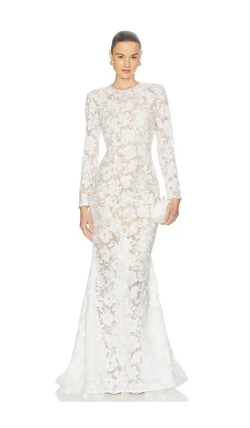 NADINE MERABI Sasha Dress - White