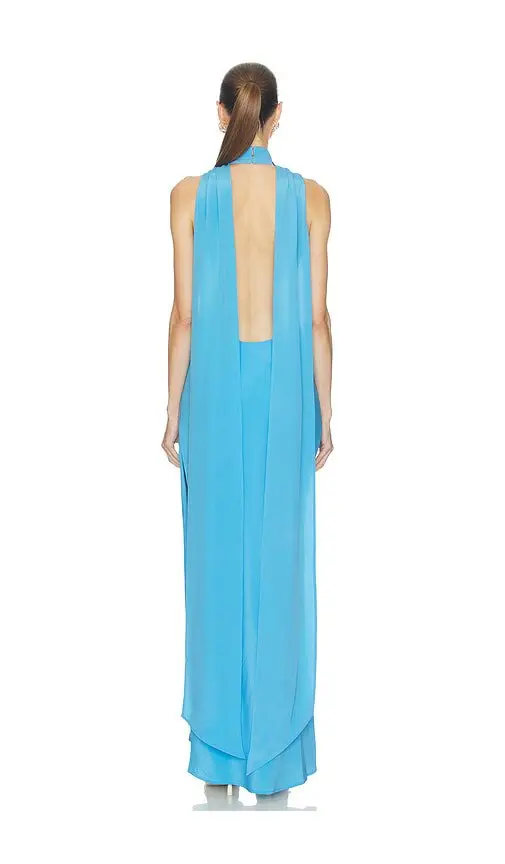 Cult Gaia Halterneck Maxi Dress With Open Back