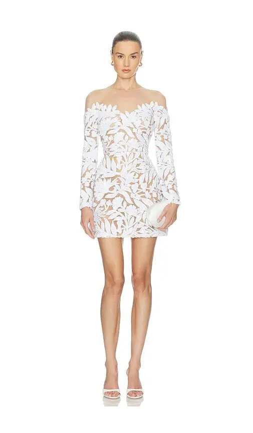 NADINE MERABI Margot Dress - White