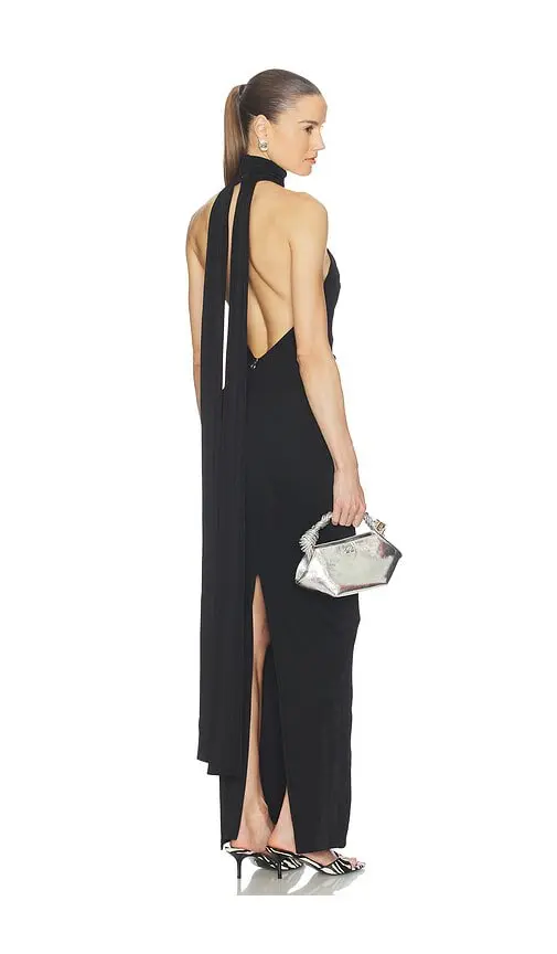 NOOKIE Crush Halter Gown - Black