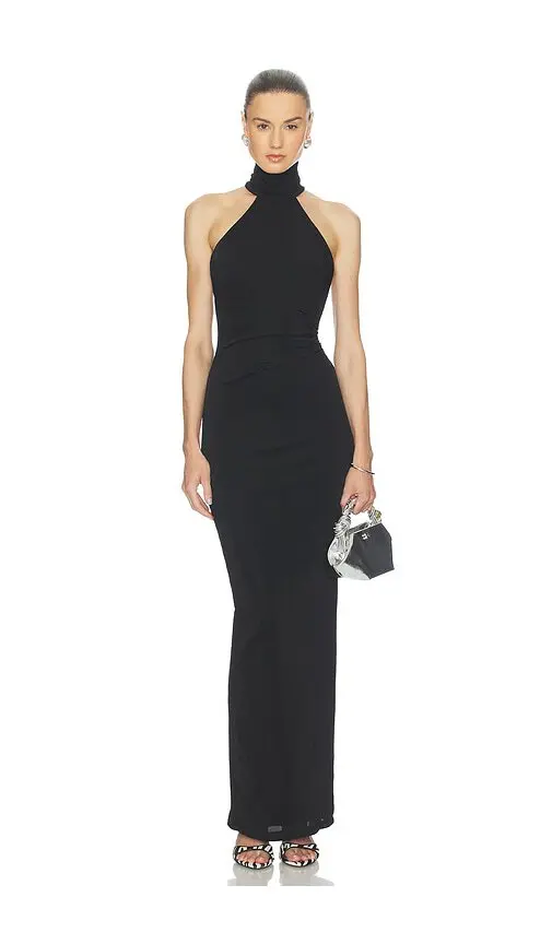 NOOKIE Crush Halter Gown - Black