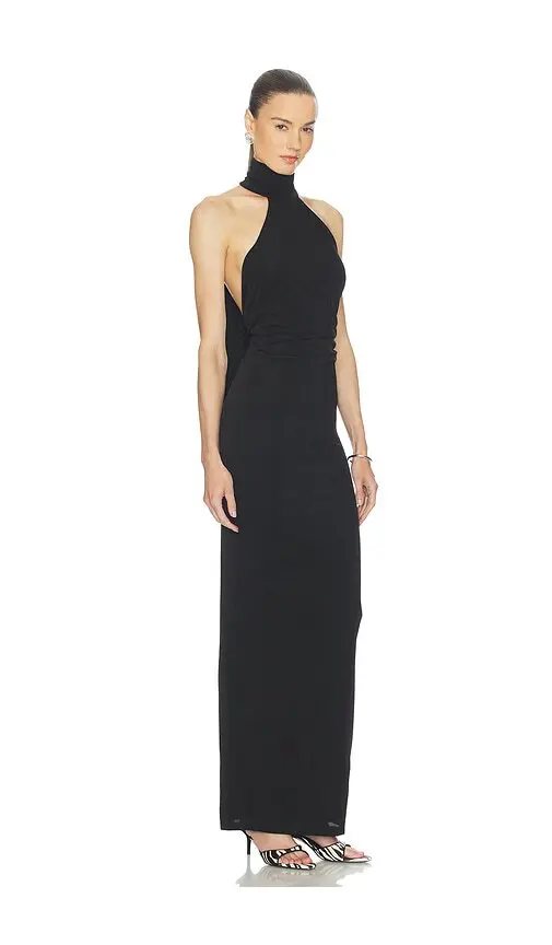 NOOKIE Crush Halter Gown - Black