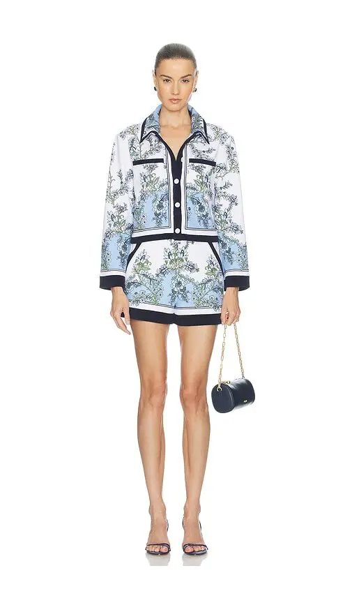Veronica Beard Novelle Terrycloth Cardigan