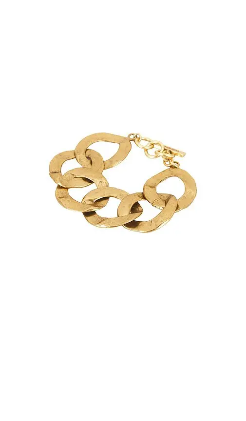 Cult Gaia Dulce Chain Link Bracelet - Brushed Brass Brushed Brass