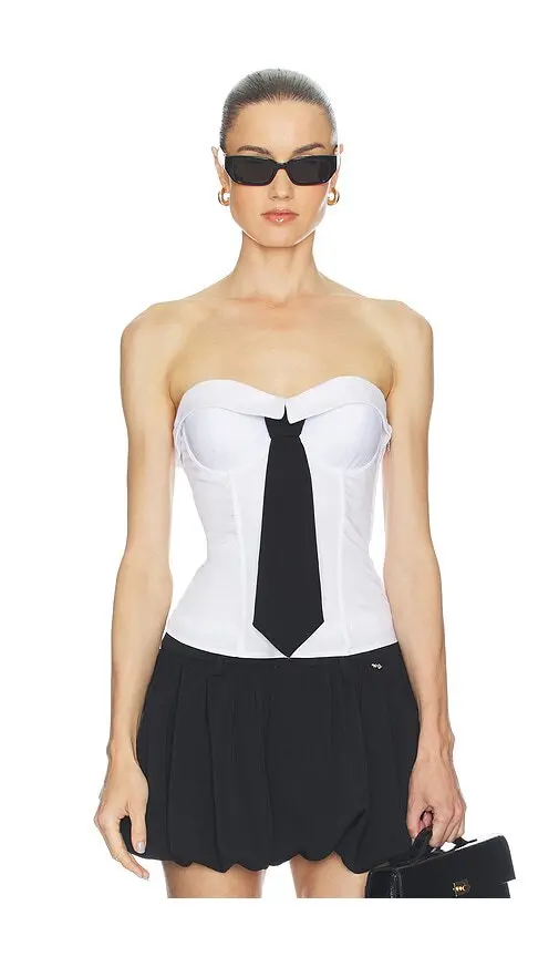 ANIYE BY Sandy Bustier Top - Blanc