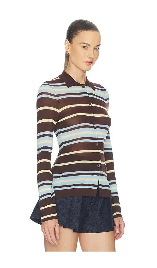 ALIGNE Sue-ellen Striped Knitted Shirt - Stripe