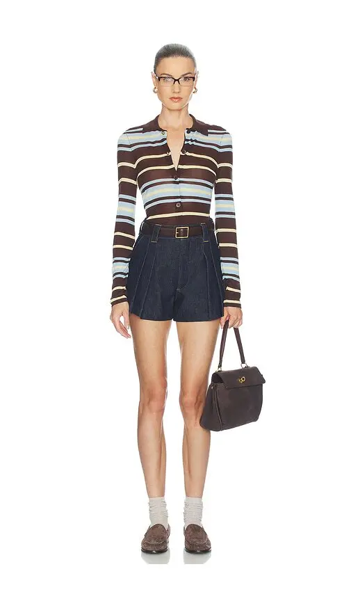 ALIGNE Sue-ellen Striped Knitted Shirt - Stripe
