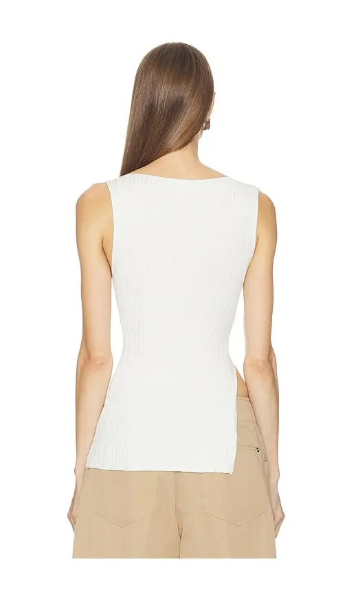 CAMILA COELHO Haylen Ribbed Knit Top
