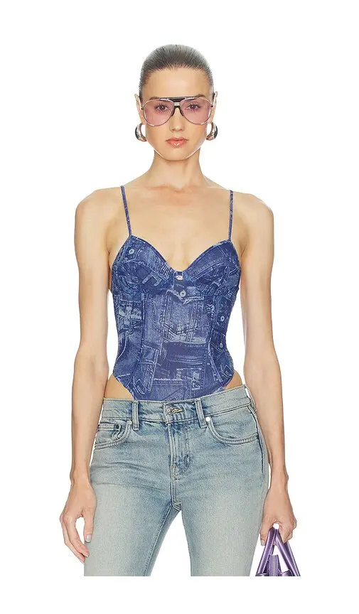 DIESEL® Bridget Denim Bodysuit - Multi