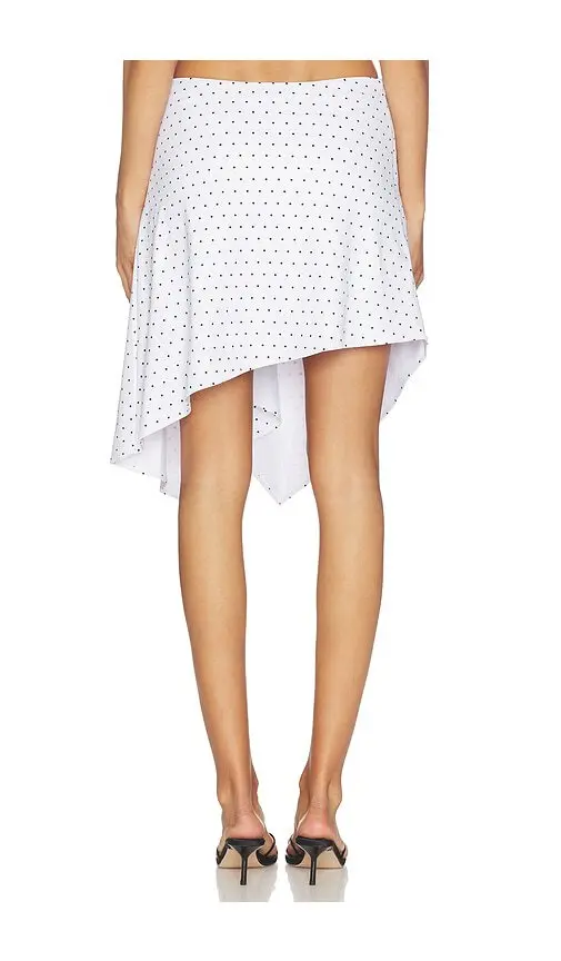 AMELIE TEJE Asymmetrical Dot Skirt