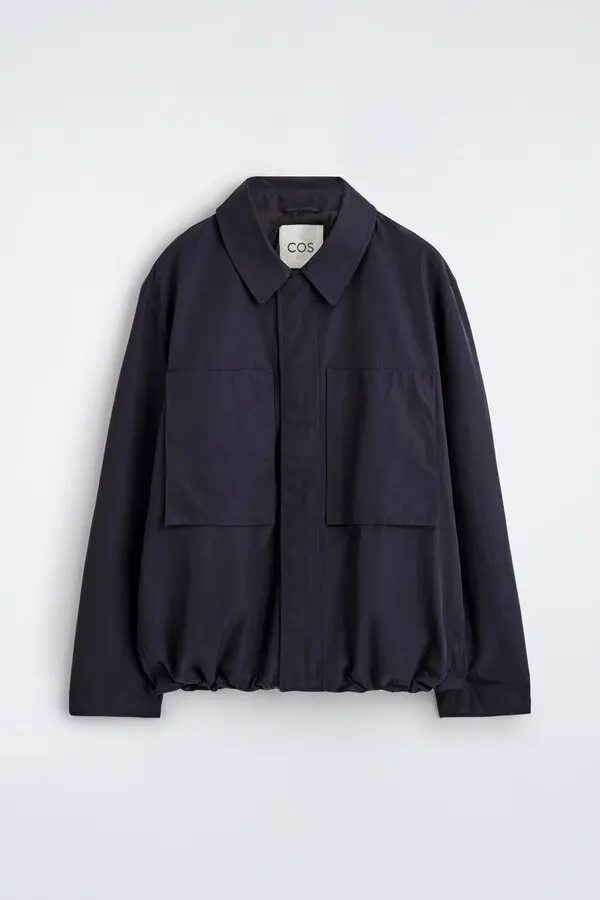 Cos Packable-hood Windbreaker Jacket - Navy