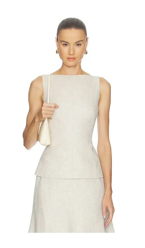 CAMILA COELHO Malena Linen Top