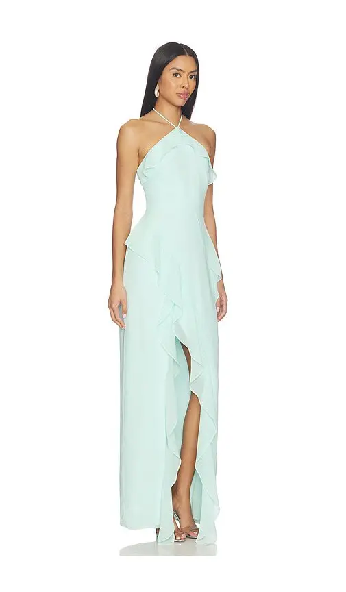 Amanda Uprichard Alessandra Maxi Dress - Celadon