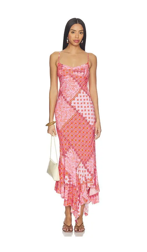 Amanda Uprichard Kaysee Maxi Dress - Pink Multi