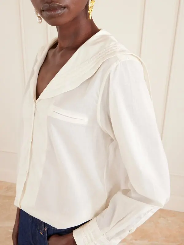 BODE Marina Cotton-voile Shirt