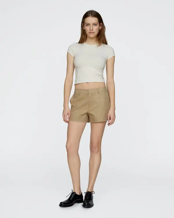 ATM Anthony Thomas Melillo Cotton Twill Shorts - Khaki