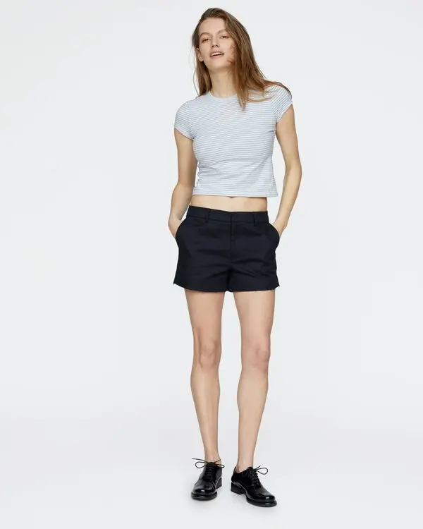 ATM Anthony Thomas Melillo Cotton Twill Shorts - Black
