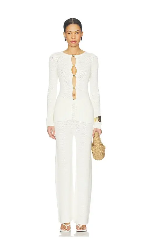 4TH & RECKLESS Geri Knitted Top With Cut-outs
