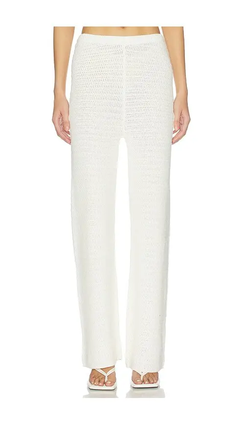 4TH & RECKLESS Geri Knitted Trousers - Cream