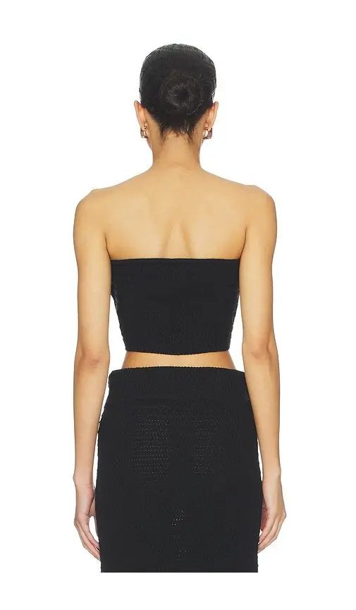 4TH & RECKLESS Nala Crochet Top - Black