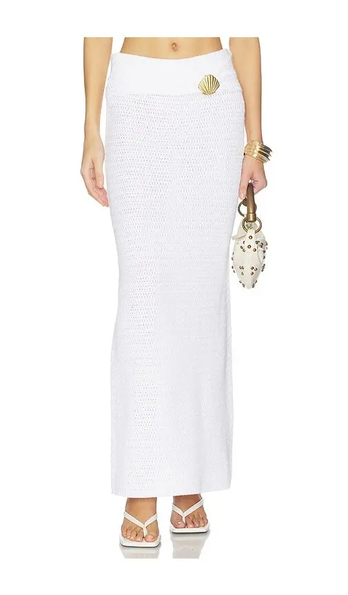 4TH & RECKLESS Nala Crochet Maxi Skirt