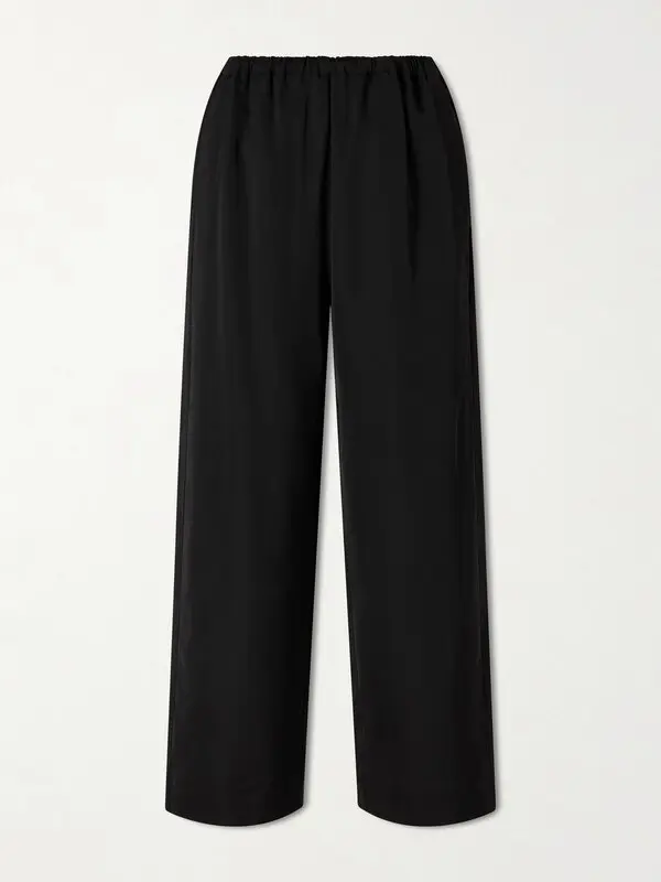 RÓHE Wide-leg Jersey Pants - Black