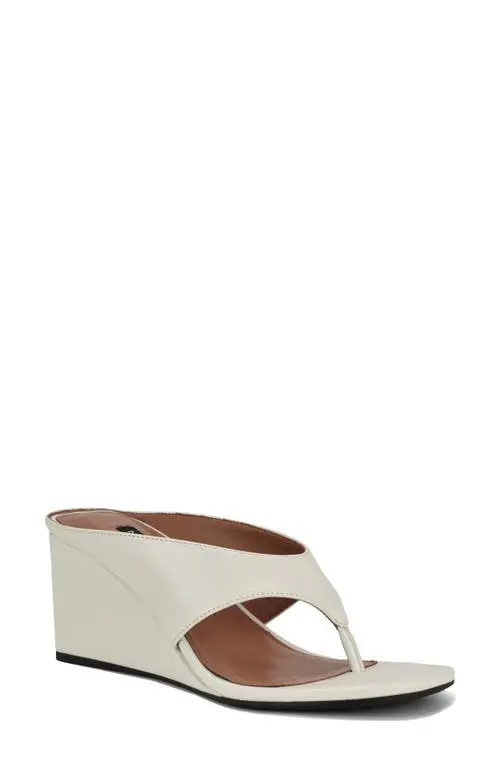 Nine West Jadde Wedge Flip Flop - White