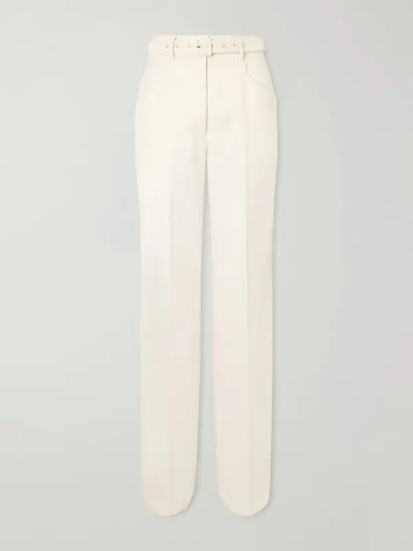 Gabriela Hearst Norman Wide-leg Linen Pants - Ivory