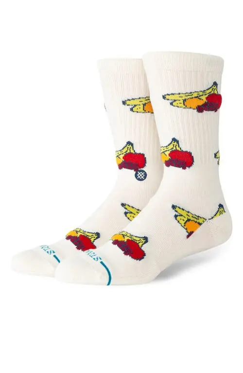 Stance Fruits Combed Cotton Blend Crew Socks - Canvas