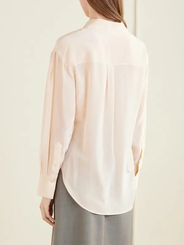 Victoria Beckham Silk Crepe Button-down Shirt