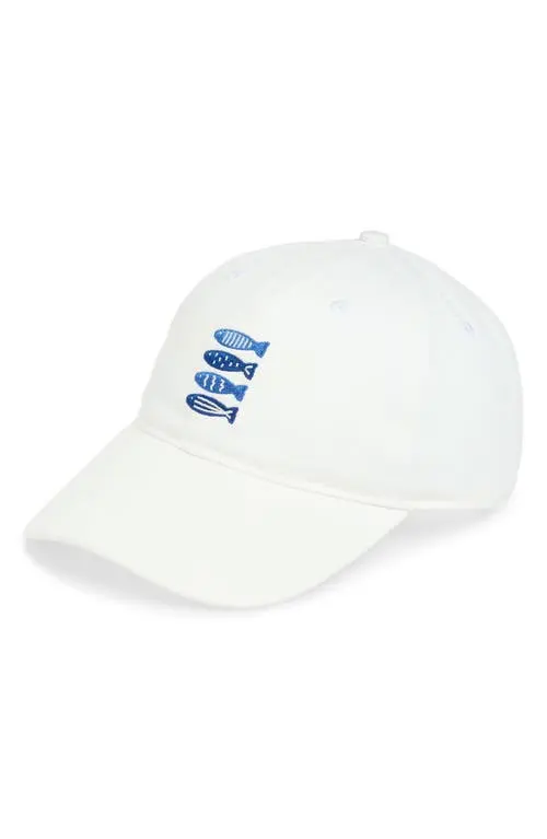 FRASIER STERLING Embroidered Baseball Cap - White