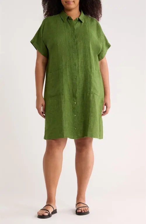 Eileen Fisher Organic Linen Shirtdress - Field