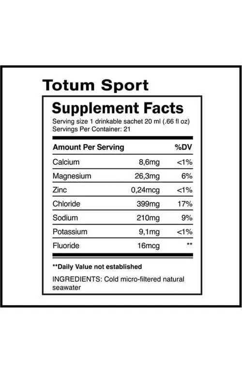 QUICKSILVER SCIENTIFIC Quinton Totum Sport Liquid Seawater Supplement
