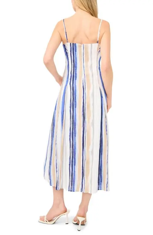 Halogen Stripe Godet A-line Sundress