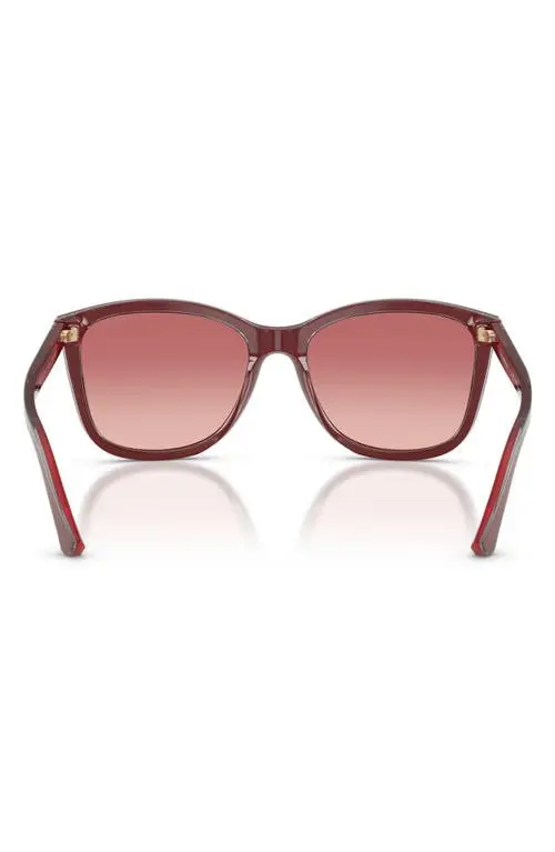 Emporio Armani 56mm Square Sunglasses - Bordeaux