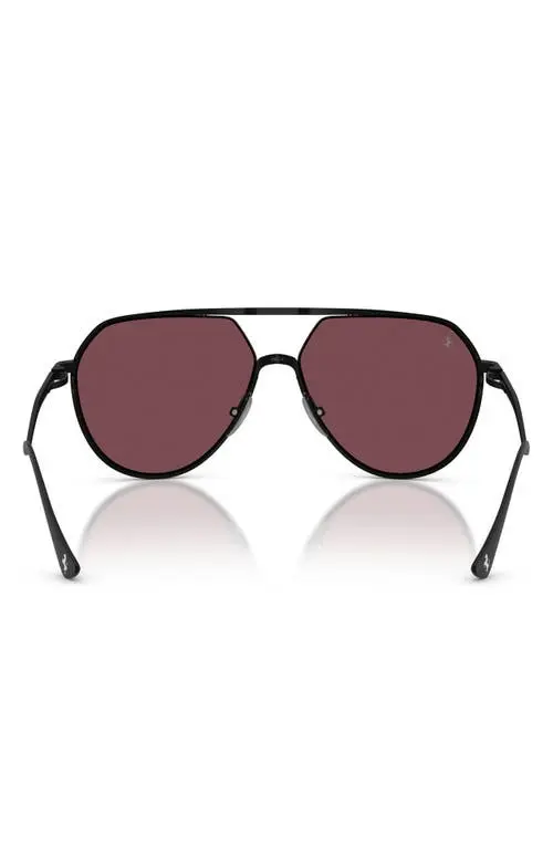 FERRARI 59mm Pilot Sunglasses