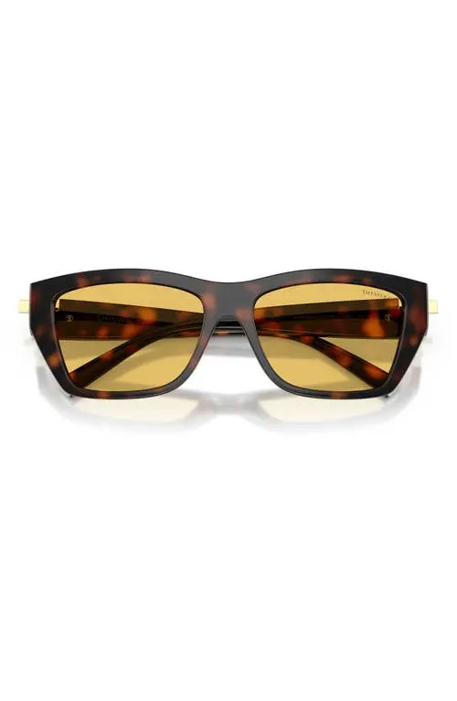 Tiffany & Co. Rectangular Sunglasses - Havana/yellow