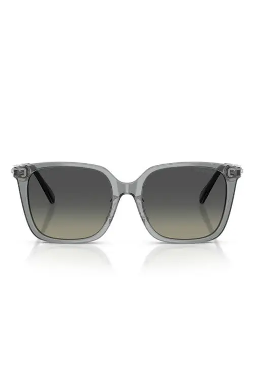 SWAROVSKI 55mm Pillow Sunglasses - Transparent Grey/grey
