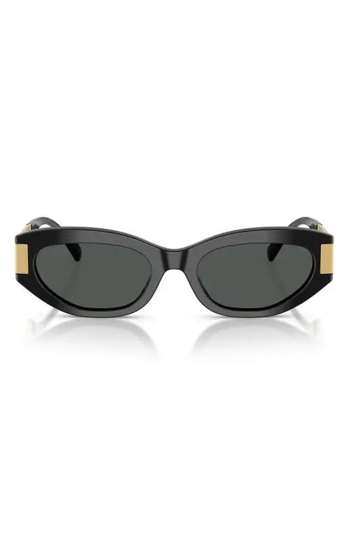 Versace 54mm Cat-eye Sunglasses - Black/dark Grey