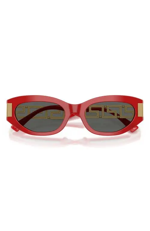 Versace 54mm Cat-eye Sunglasses - Full Red/dark Grey