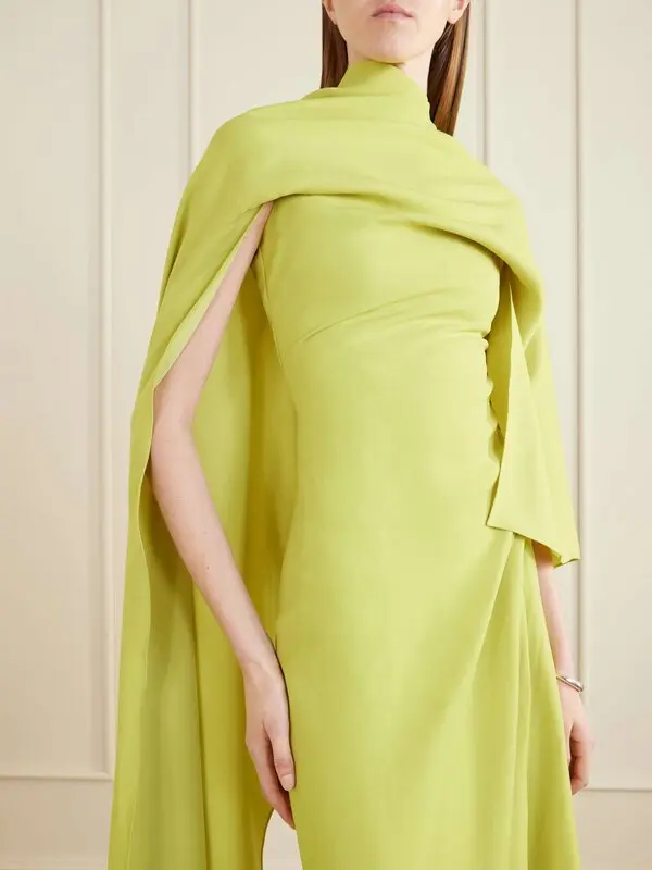 MARMAR HALIM Draped Crepe Gown